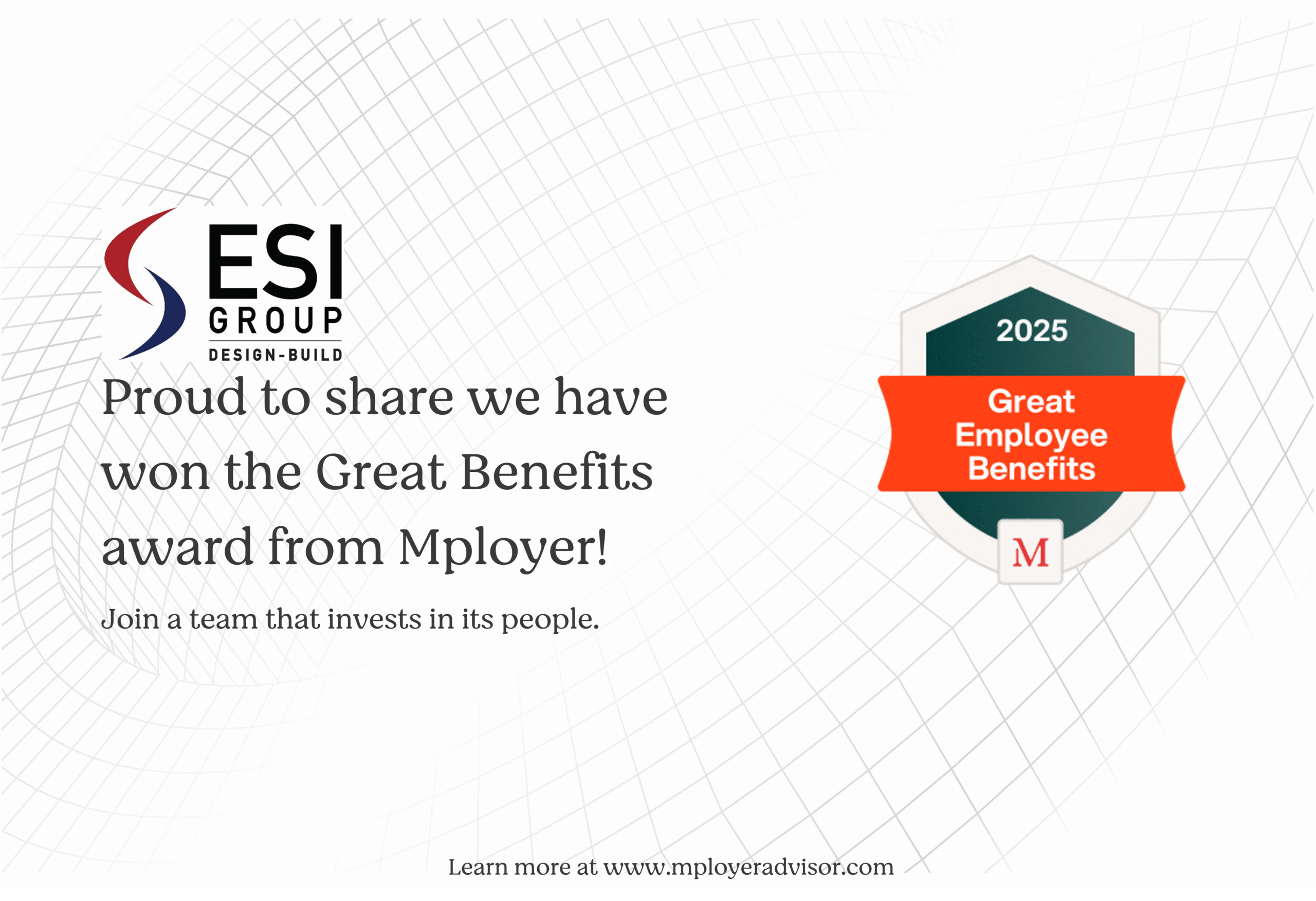 ESI Group Recognized with “Great Employee Benefits” Award by Mployer ...